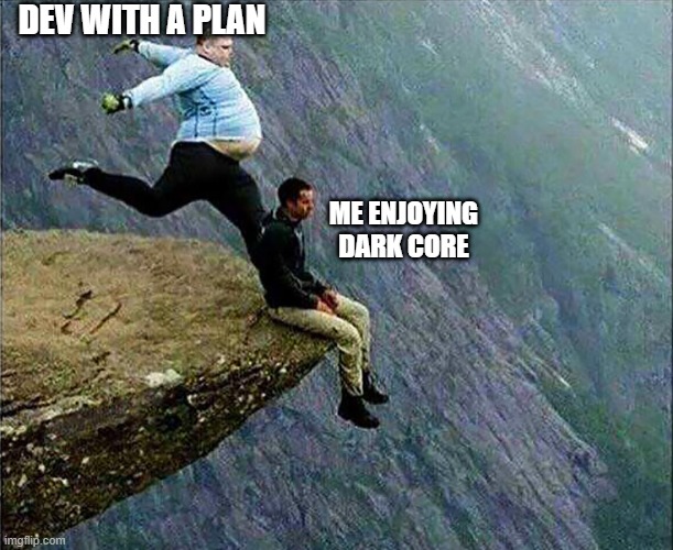 Kicked off cliff - Imgflip