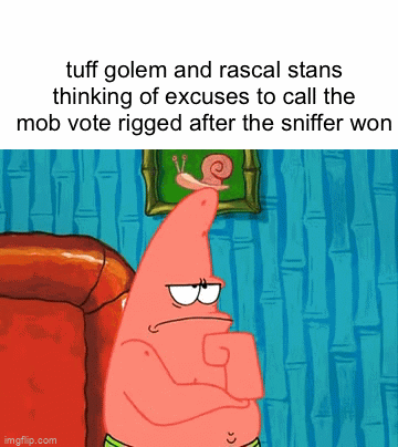 bruh just accept it that the sniffer won just use mods- - Imgflip