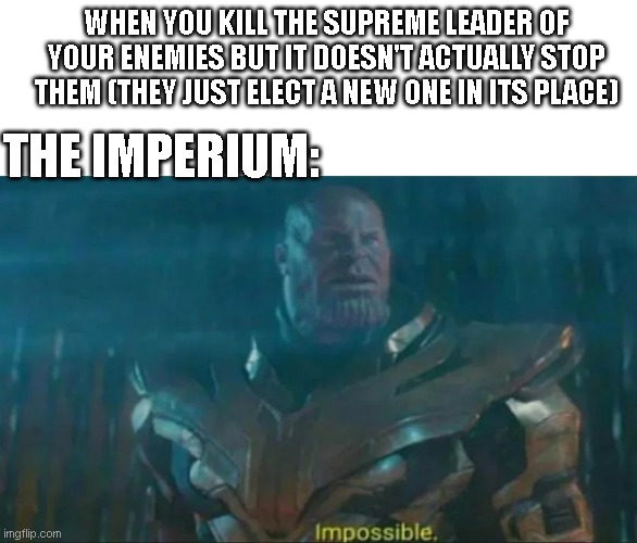 Meme from a timeline where GW (at least pretend to) care about non ...