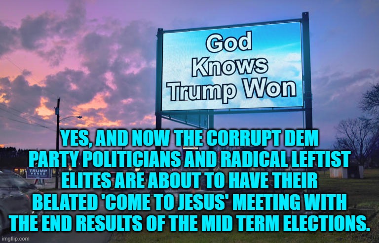 It just feels good to say this . . . assuming that the Left can't steal ...