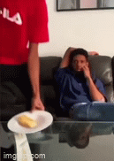When You Think Someone's Gonna Steal Your Food - Imgflip