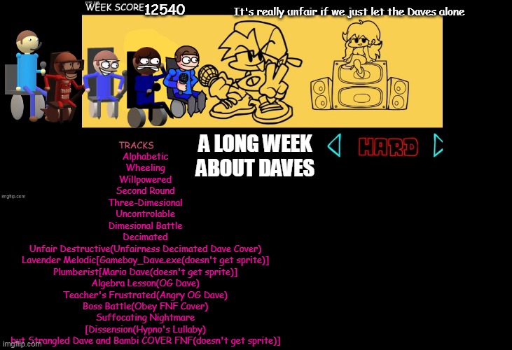 Dave FNF Long Song Imgflip