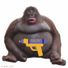 monke with gun but kid friendly - Imgflip