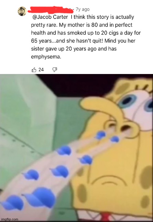 They really put “20 cigs a day” and “perfect health” in the same ...