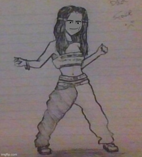 I couldn't draw her face very well so here's a man face - Imgflip