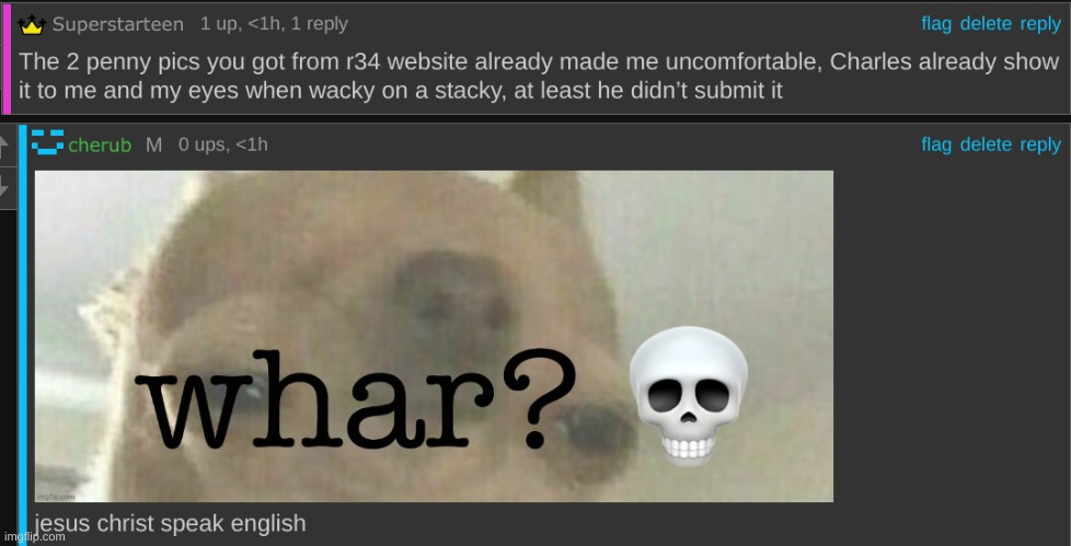 tfs a "wacky on a stacky"?? ☠ - Imgflip