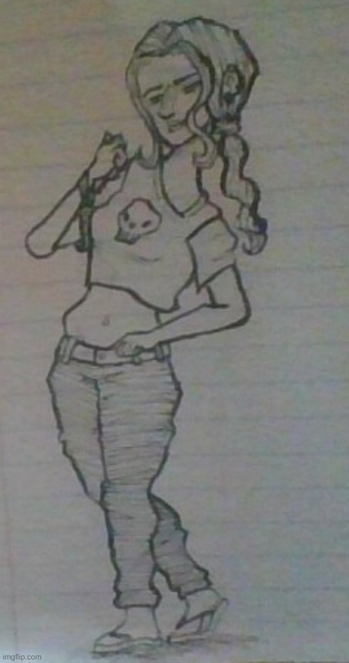 exhibit A (also don't mind the huge head, I was holding the drawing at ...