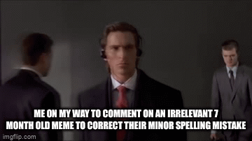 patrick bateman walking - Imgflip