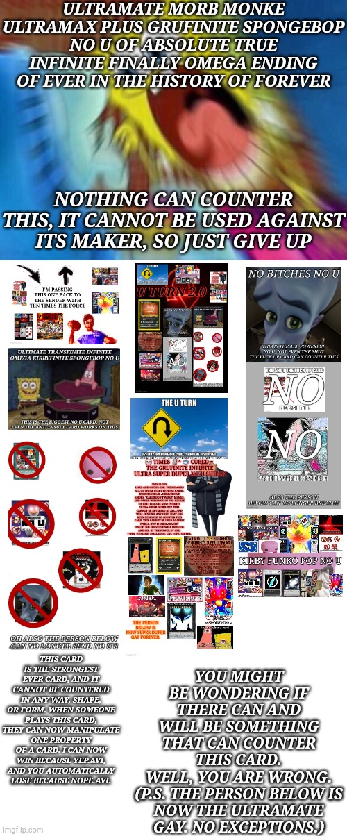 Ultramate Morb Monke Ultramax Plus Grufinite Spongebop No U Memes - Imgflip