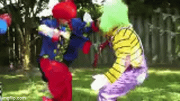 watch this epic fight of clown vs clown! - Imgflip