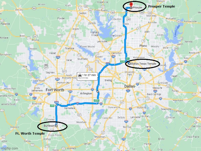The Dallas Texas temple, two more temples to come to the metroplex soon ...