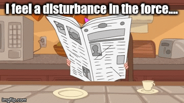 i feel a disturbance in the force... - Imgflip