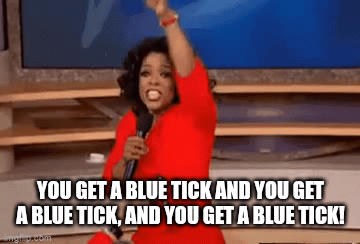 Everyone gets a blue tick - Imgflip