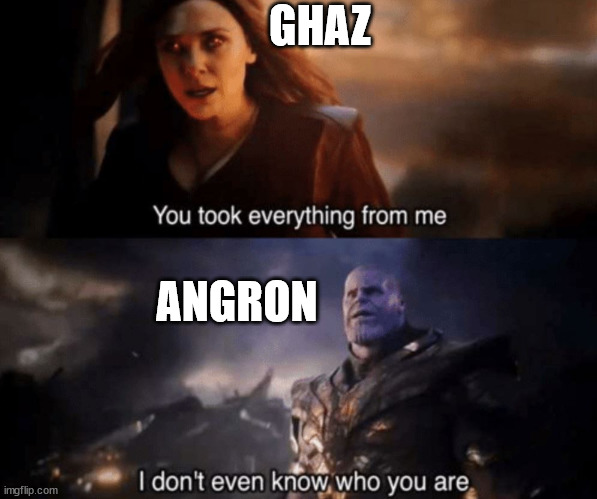 Angron when Ghaz comes knocking on his door. : r/Grimdank