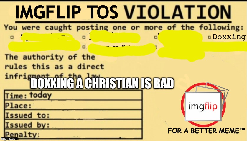 Imgflip TOS Violation - Imgflip