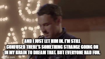 What a strange dream that was.Mark Normand turned up at my apartment ...