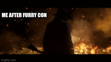 Me leaving furry con - Imgflip