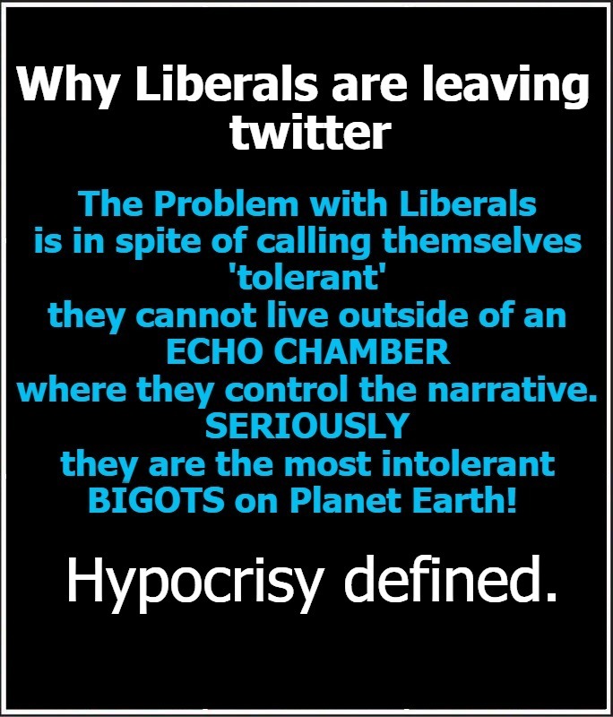 Why Liberals are Leaving twitter - Imgflip