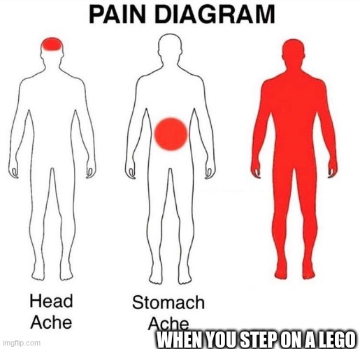upvote if you have steeped on a lego - Imgflip