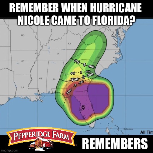 Pepperidge Farm Remembers Hurricane Nicole - Imgflip