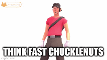 think fast chucklenuts animated - Imgflip