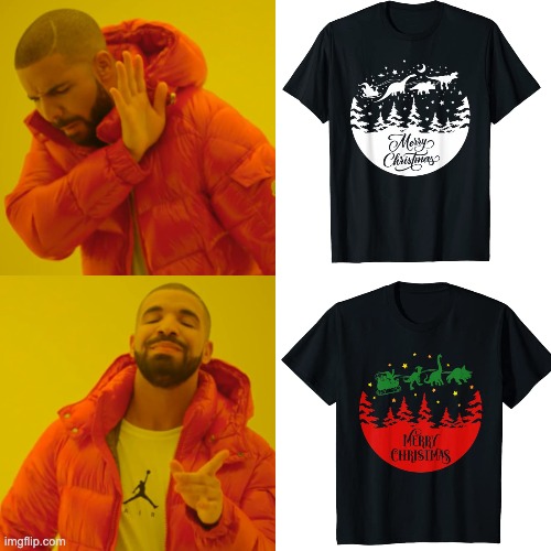 Christmas Dinosaur Santa Sleigh - Imgflip