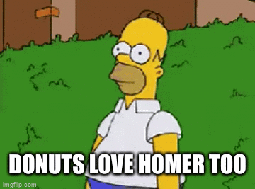 donuts pulling homer in - Imgflip
