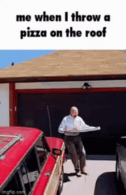 Time for my daily pizza throwing once again - Imgflip