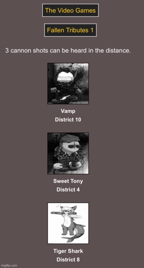 R.I.P Vamp, Sweet Tony, & Tiger Shark - Imgflip