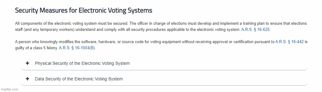 So, is the tech who screwed with setting on Maricopa machines guilty of ...