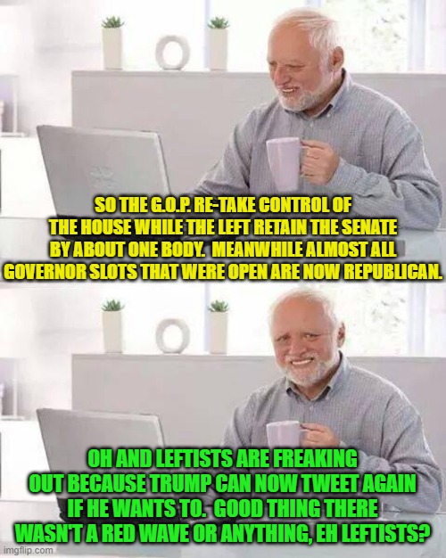Gosh . . . it's almost as if the people have spoken . . . or something ...