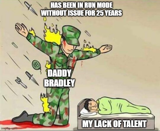 Soldier protecting sleeping child - Imgflip