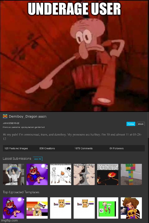 Image Tagged In Squidward Pointing Imgflip