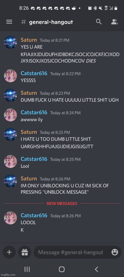 UGHFHJAJFOWJGIGJ (totally normal convo :D) - Imgflip