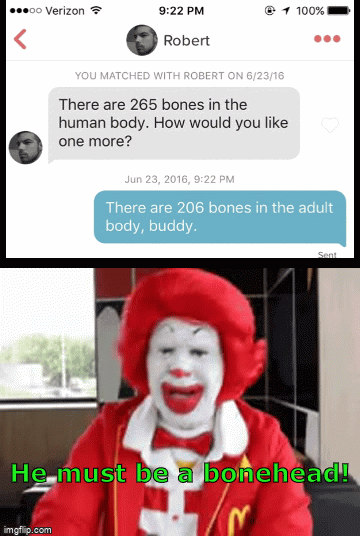What a bonehead. But that’s not my business. - Imgflip