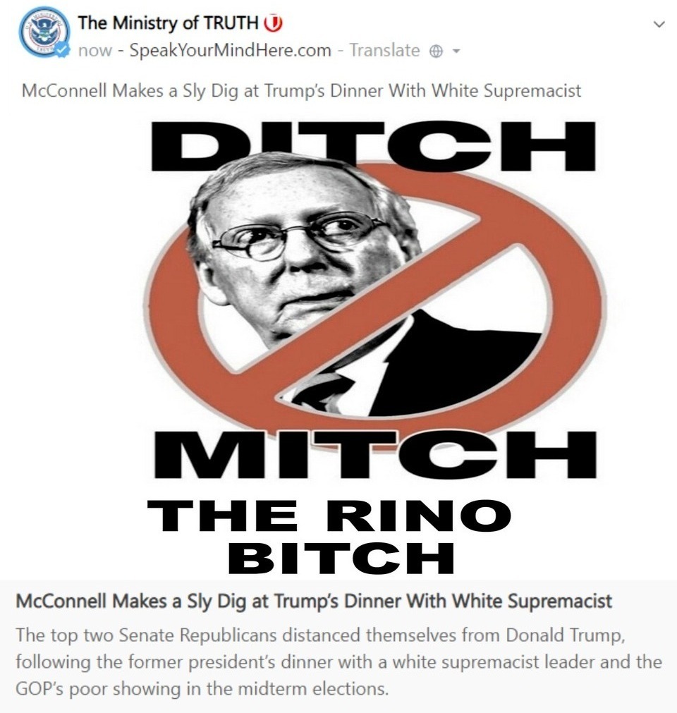 Bitches Be Like Mitch McConnell - Imgflip