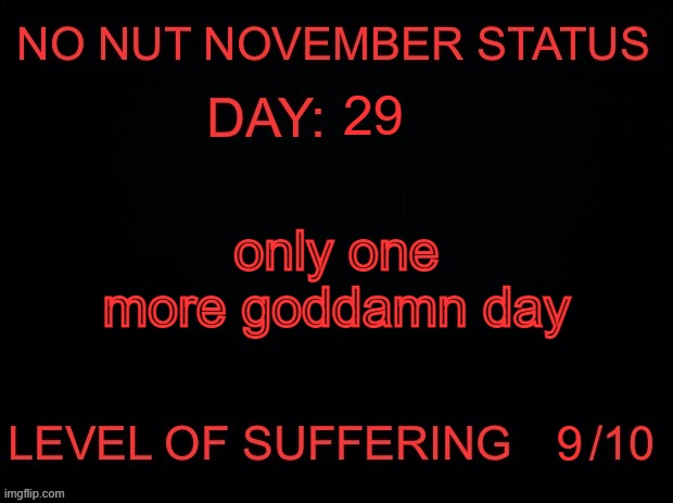 No nut November status - Imgflip