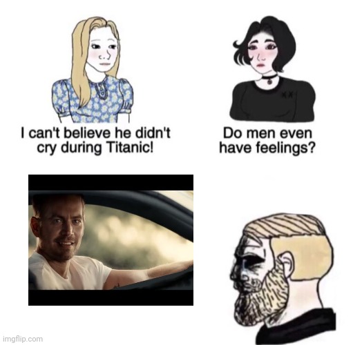 Chad crying - Imgflip