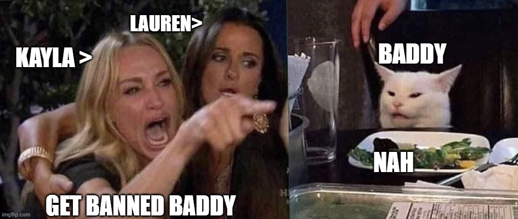 woman yelling at cat - Imgflip