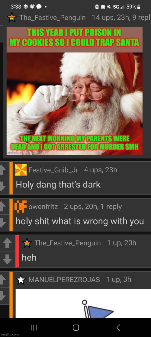 Santa was never seen again - Imgflip