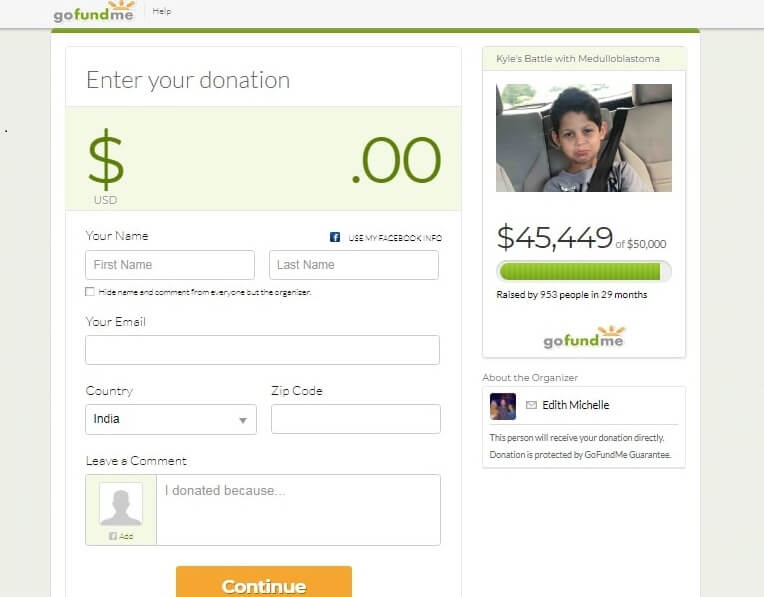 GoFundMe Blank Template Imgflip