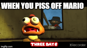 when you piss off Mario - Imgflip