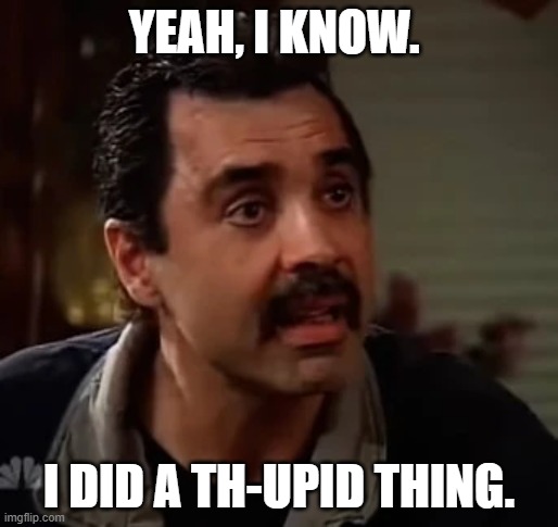 My reaction when my wife asked why the hell I put dish soap in the ...