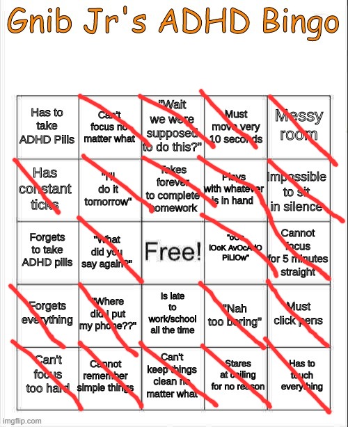 hahaha i might have adhd - Imgflip