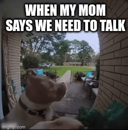 when your mom says we need to talk - Imgflip