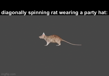 Spinning party rat - Imgflip