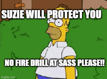 Homer Simpson HATES Suzie Petion's fire drills! - Imgflip