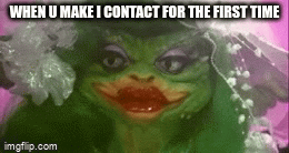 when u make eye contact for the first time - Imgflip