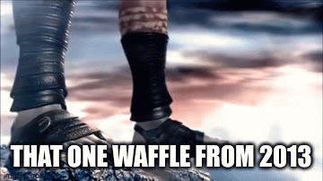 waffle falling meme - Imgflip