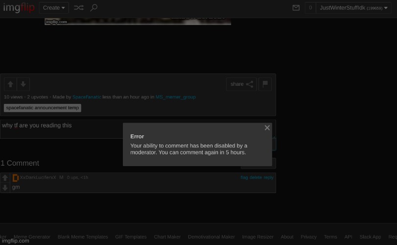 5 hours and the ban is lifted - Imgflip
